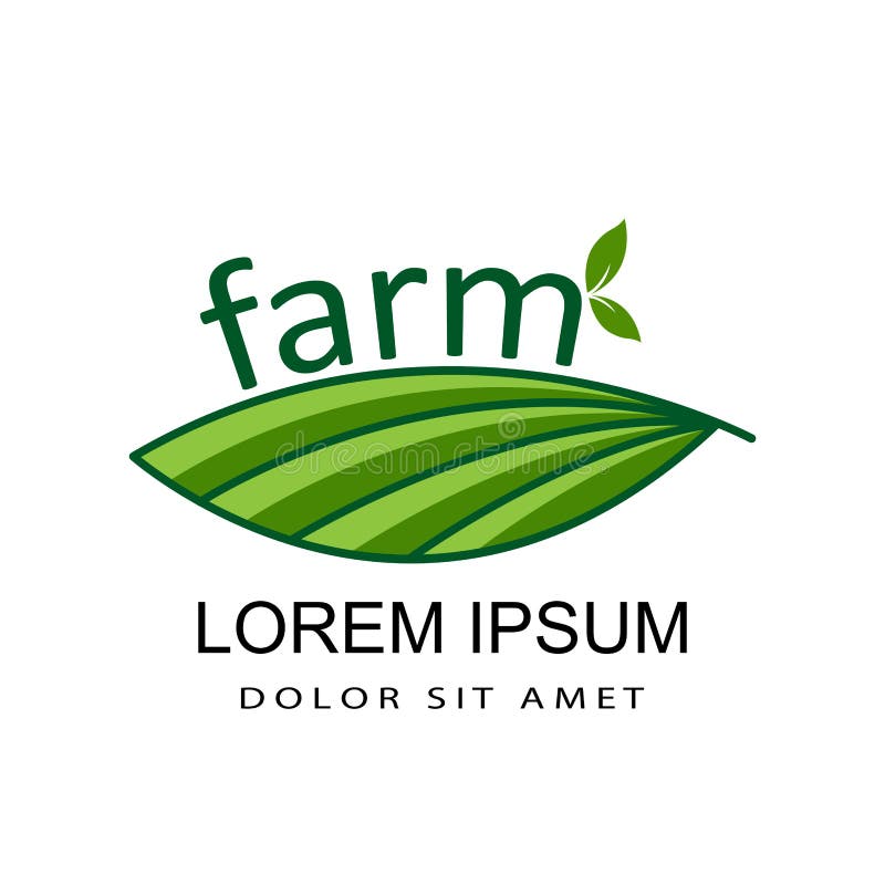 Farm field logo vector stock vector. Illustration of design - 214468918