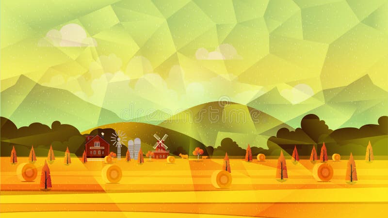 Farm Game Background 2d Application. Design. Tileable Horizontally ...