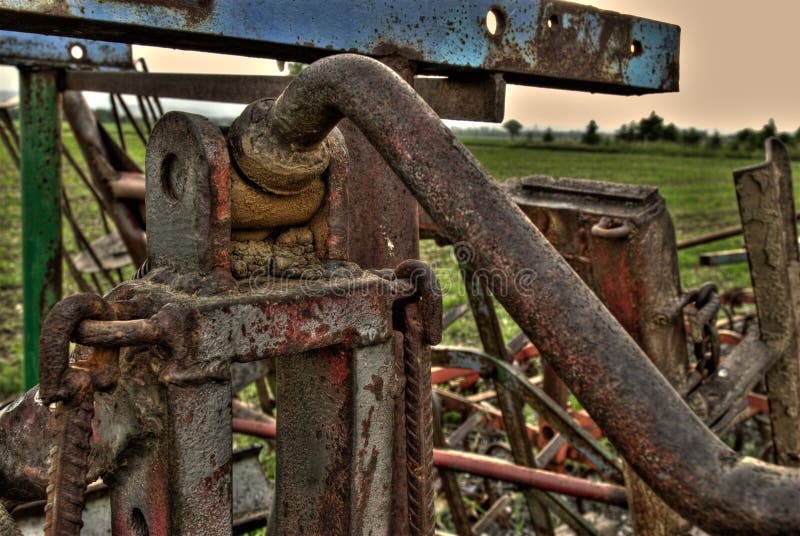 Farm Machine stock photo. Image of rusty, land, farm, machine - 5275924