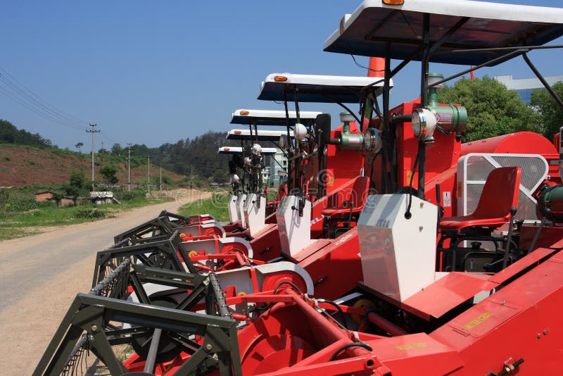 Farm machinery stock image. Image of machine, workgrain - 5291885
