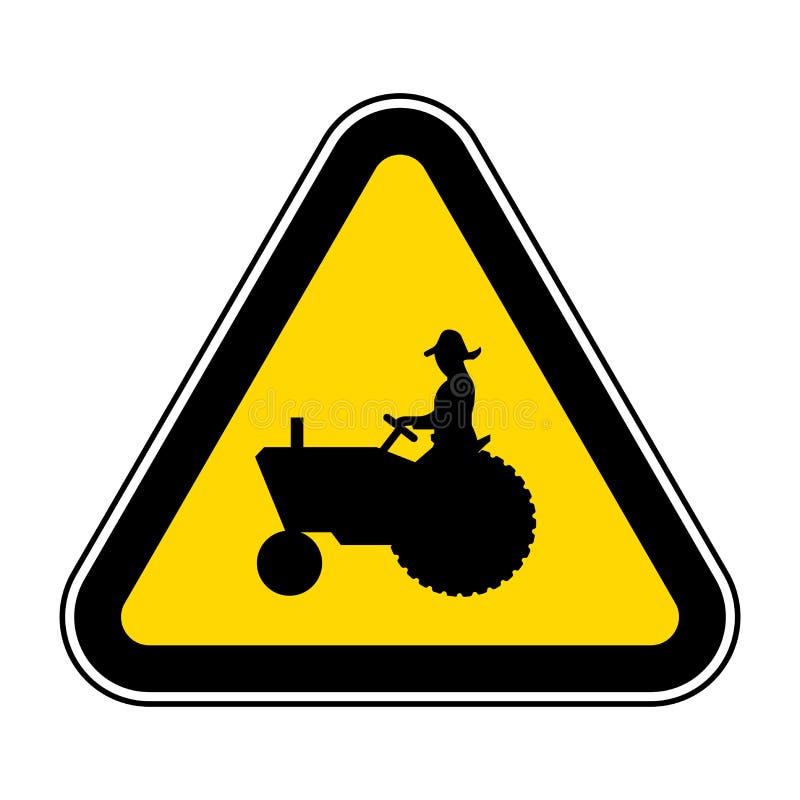 Tractor Crossing Sign Stock Illustrations – 58 Tractor Crossing Sign ...