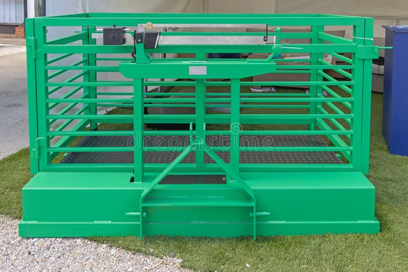Farm Mechanical Livestock Scale Stock Photo - Image of agriculture ...