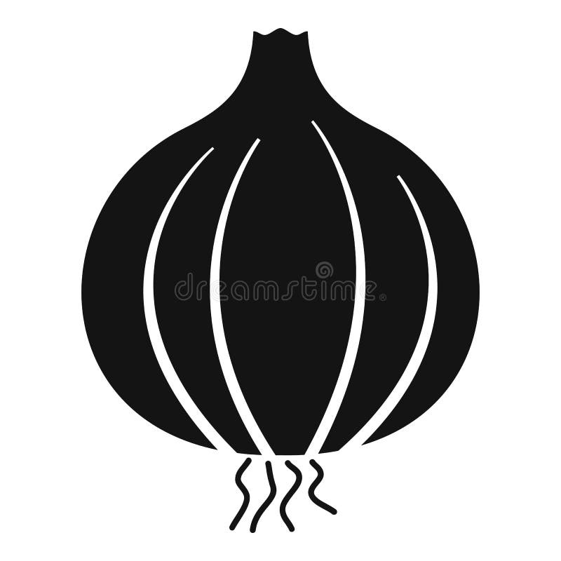 Farm Onion Icon, Simple Style Stock Vector - Illustration of hand ...