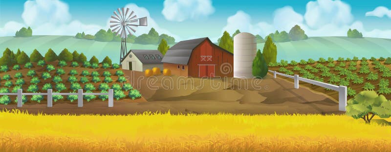 Farm Background Stock Illustrations – 991,173 Farm Background Stock ...