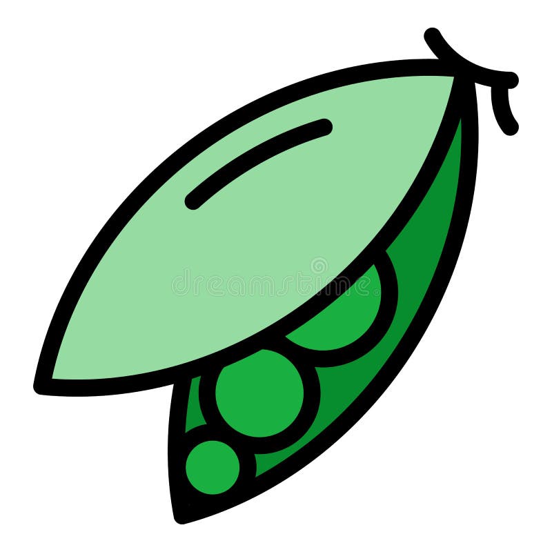 Farm Peas Icon Color Outline Vector Stock Vector - Illustration of ...