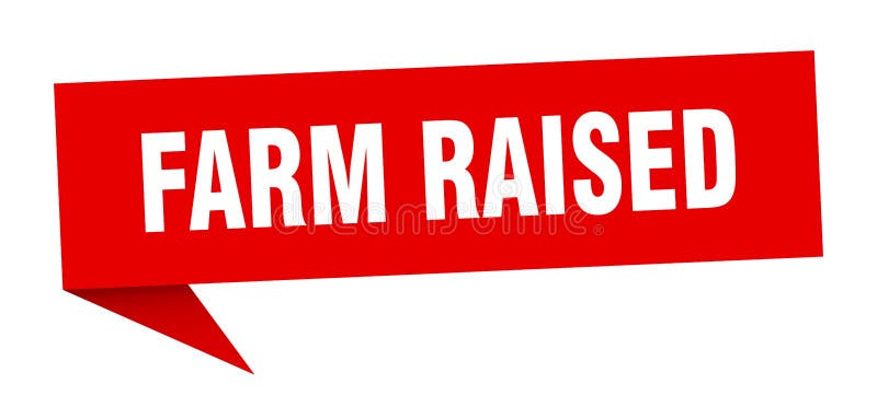 Farm Raised Banner. Farm Raised Speech Bubble Stock Vector ...