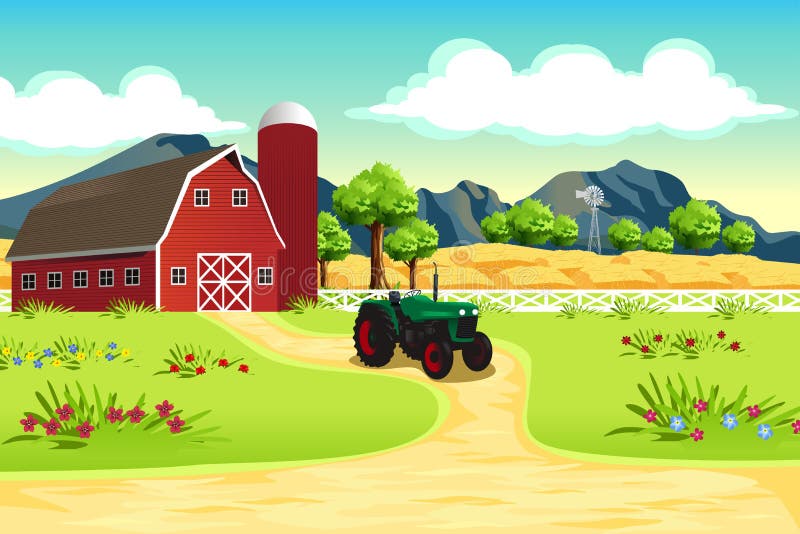 Farm Scene Stock Illustrations – 222,366 Farm Scene Stock Illustrations ...