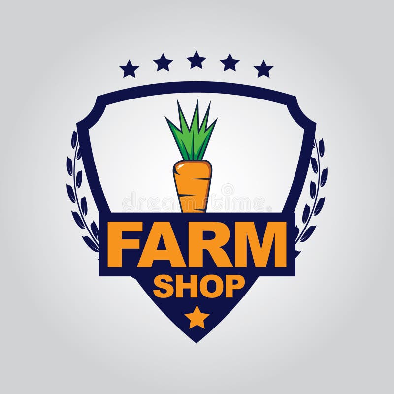 Farm shop logo stock vector. Illustration of health - 101113183