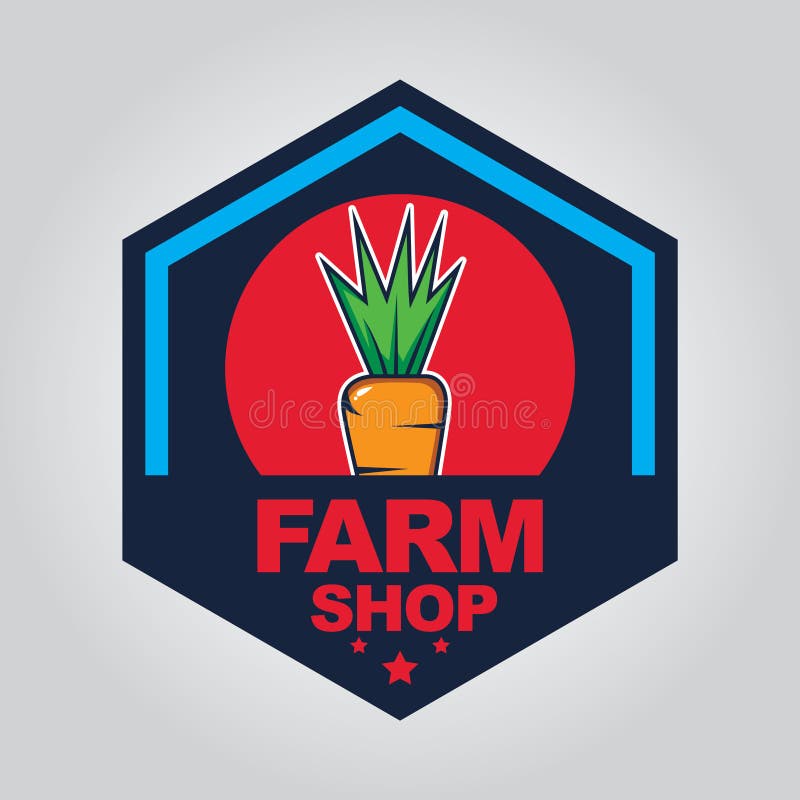 Farm shop logo stock vector. Illustration of health - 101113183