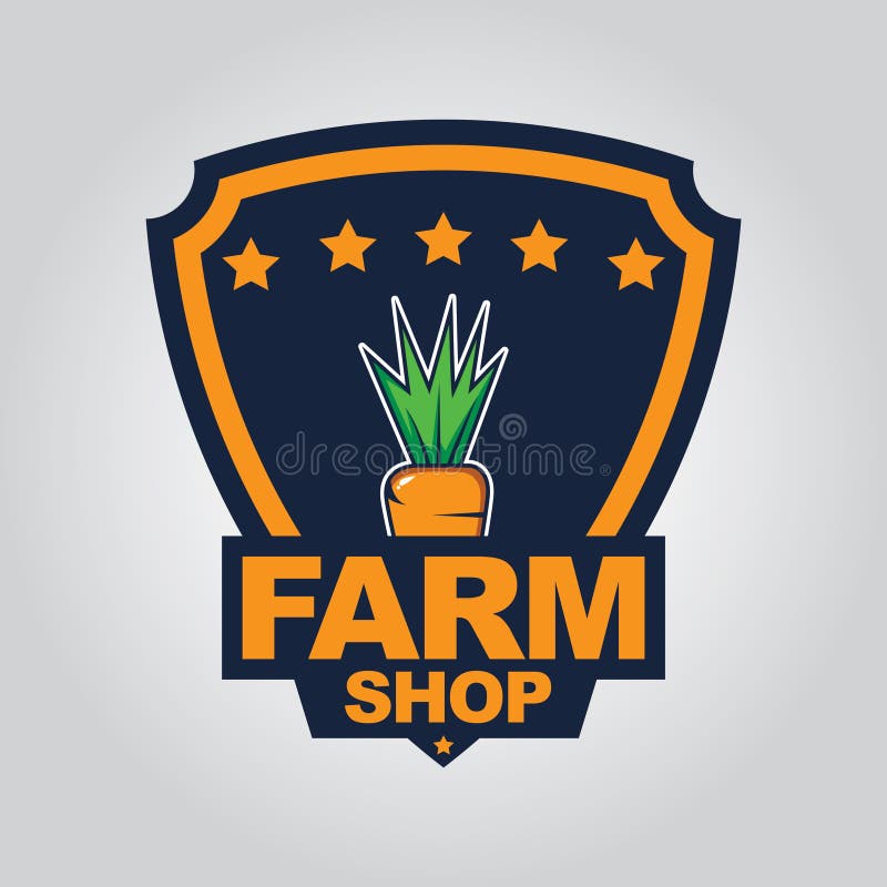 Farm shop logo stock vector. Illustration of pork, emblem - 101112237