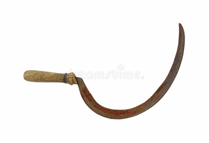 Sickle stock photo. Image of tool, rusty, isolated, blade - 3552658