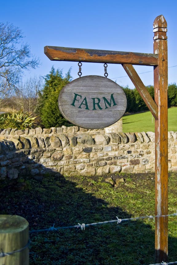 Farm sign stock photo. Image of farm, sign, signpost - 18509156