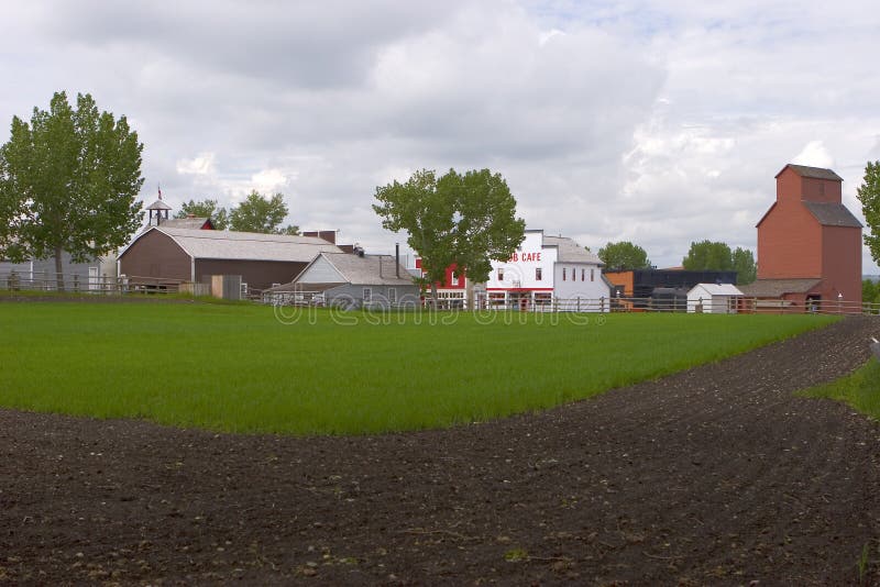 Farm and Small Town stock image. Image of dirt, town, wooden - 233553