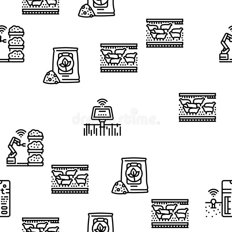 Agriculture Icons Seamless Pattern Stock Illustrations – 1,091 ...