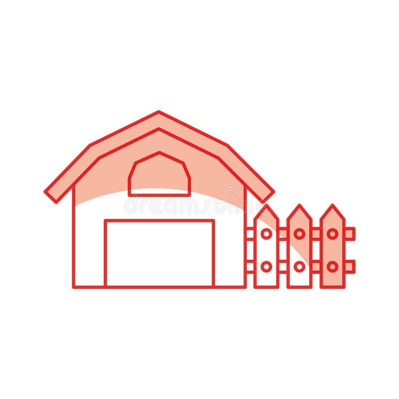 Farm stable building icon stock vector. Illustration of symbol - 95262875