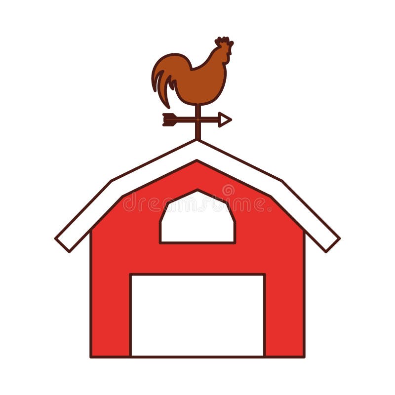 Farm stable building icon stock vector. Illustration of home - 95263179