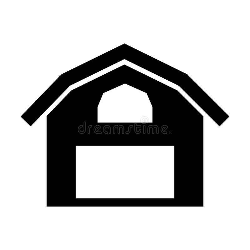 Farm stable building icon stock vector. Illustration of graphic - 95488865