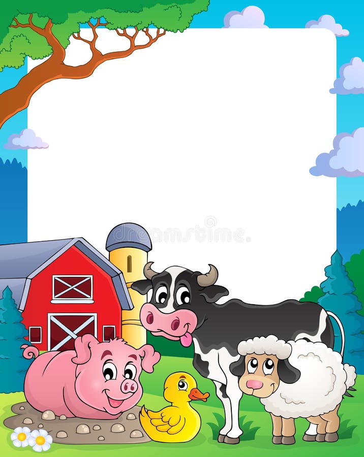 Farm theme frame 2 stock vector. Illustration of farm - 34188357