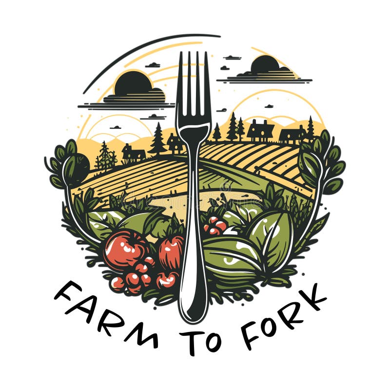 Farm To Fork Logo Stock Illustrations – 228 Farm To Fork Logo Stock ...