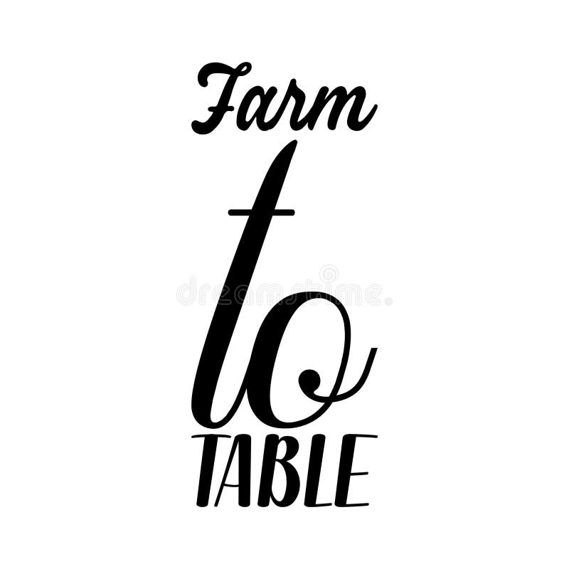 Farm Quote Lettering Typography Stock Vector - Illustration of card ...