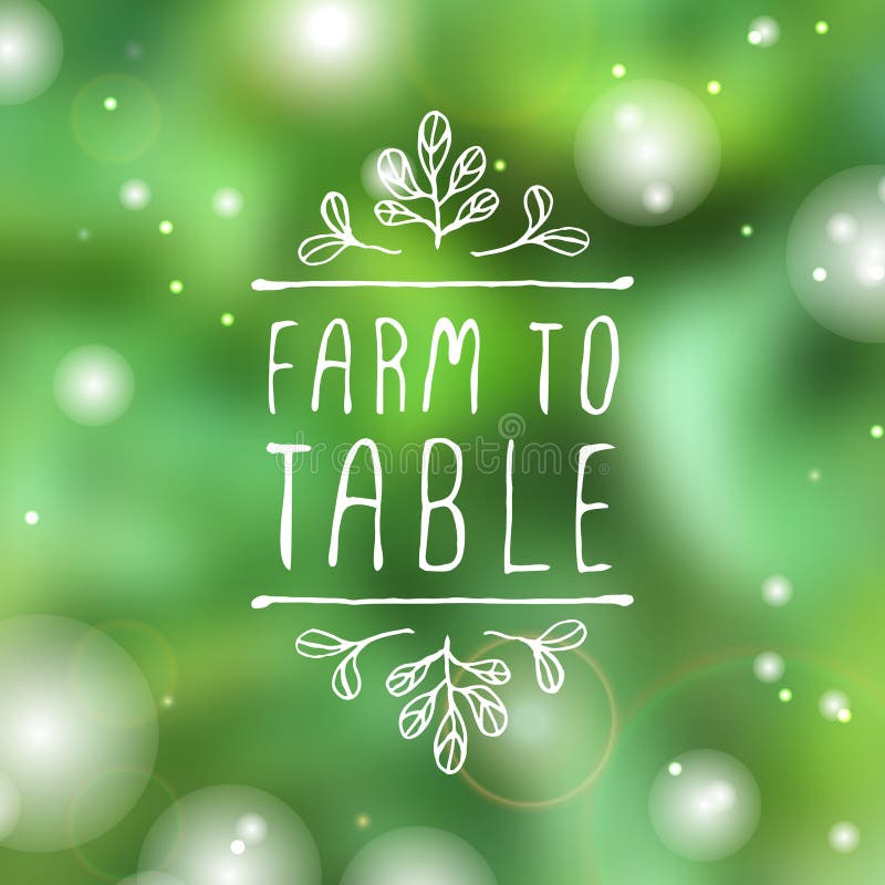 Farm To Table Poster Stock Illustrations – 47 Farm To Table Poster ...