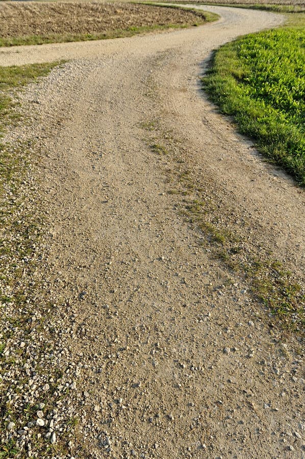 Farm Track between Meadow and Arable Stock Image - Image of rural, lane ...