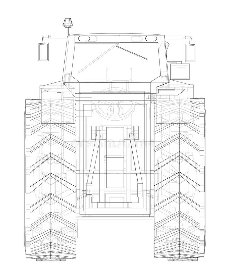 Farm Tractor Concept stock illustration. Illustration of truck - 269935598