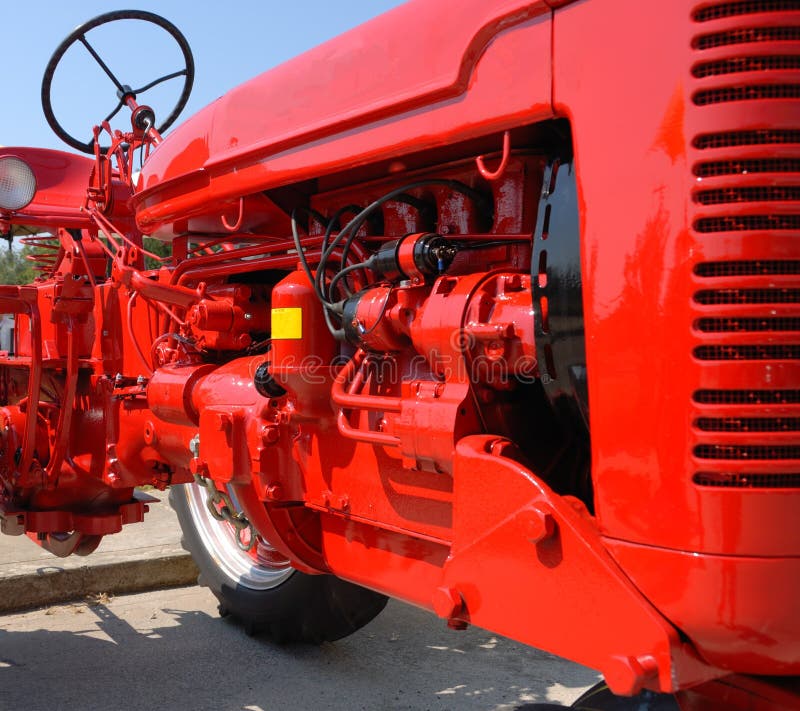 Farm tractor engine stock photo. Image of motor, farm - 16177820