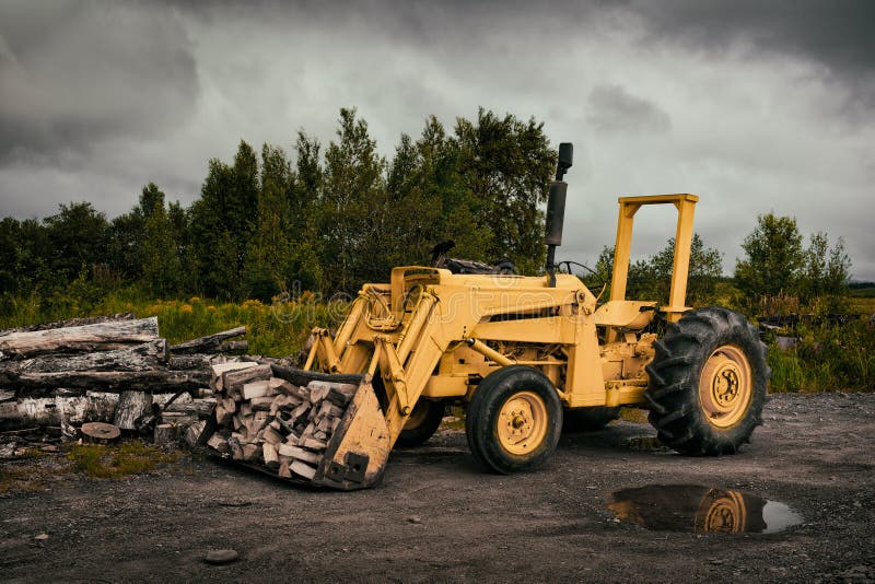 Old Tractor Front End Loader Stock Photos - Free & Royalty-Free Stock ...