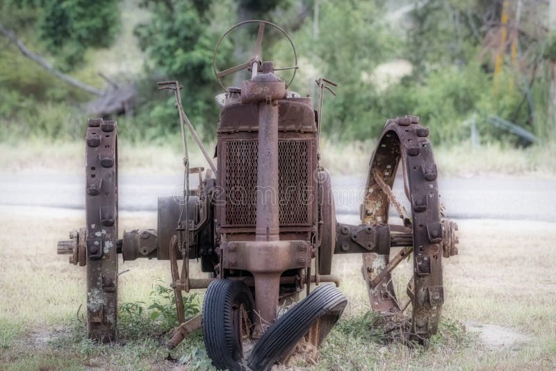 Old Rusty Broken Down Tractor Stock Photos - Free & Royalty-Free Stock ...