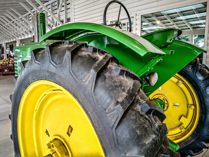 Tractor Ready To Mow the Fields Stock Photo - Image of farm, garden ...