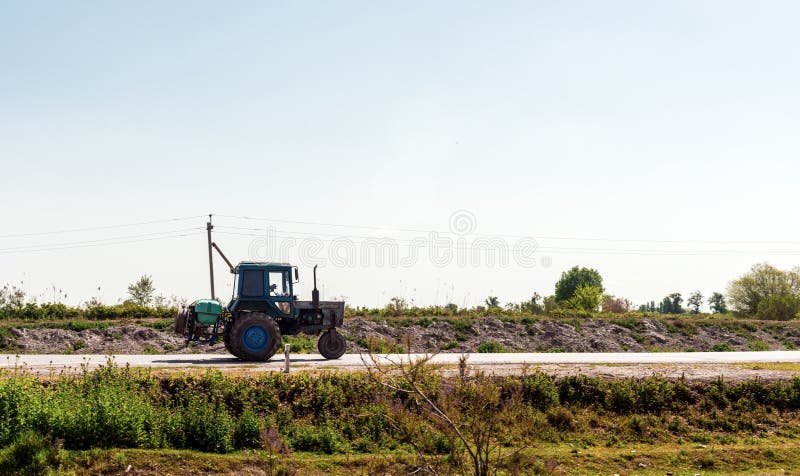Farm Tractor stock photo. Image of farmer, implement - 91640404