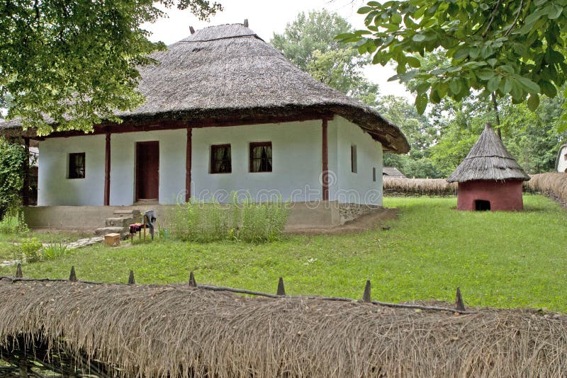 Traditional farm house stock image. Image of hole, flower - 34382131