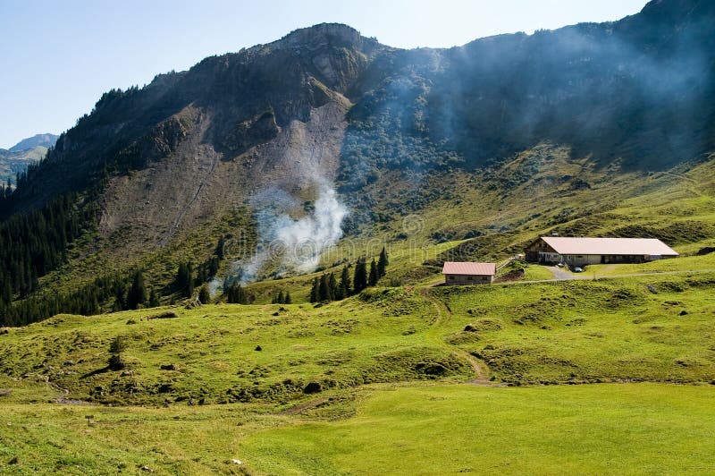 Farm in Tyrol stock image. Image of savoy, rock, hiking - 6857955