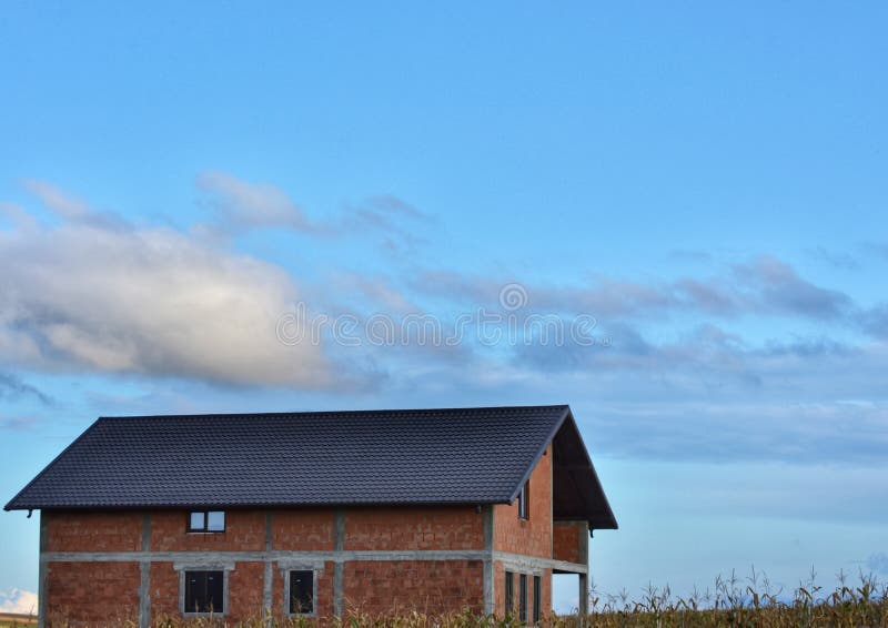 Farm under construction stock photo. Image of windows - 100540178