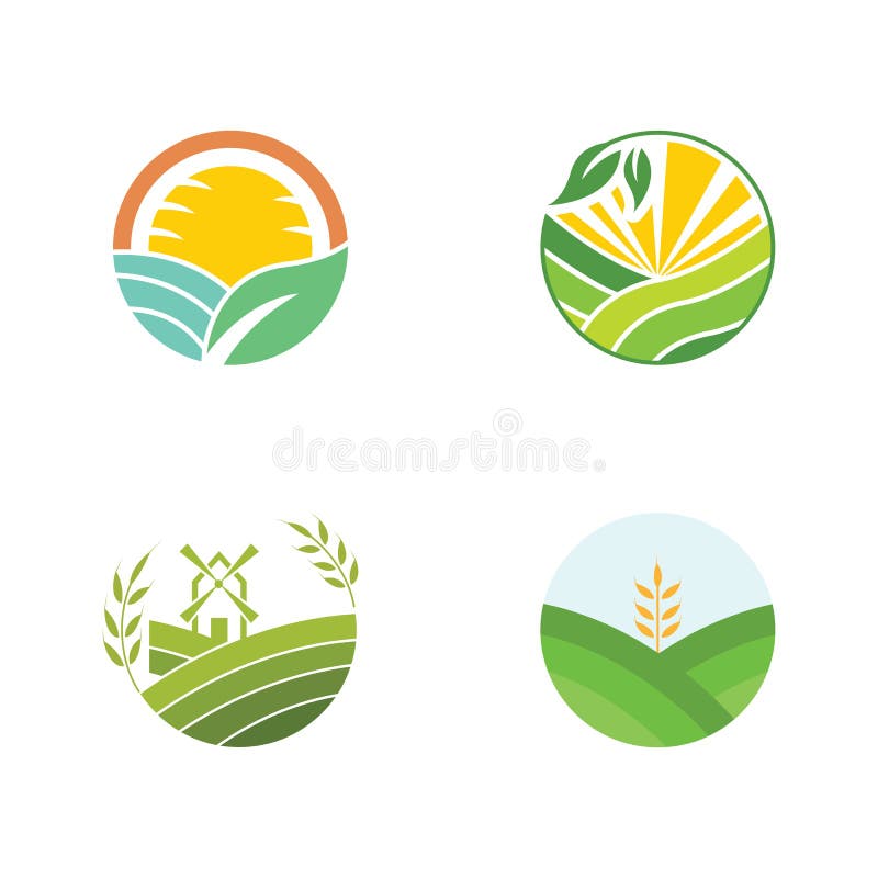 Farm vector agriculture stock vector. Illustration of green - 260226803