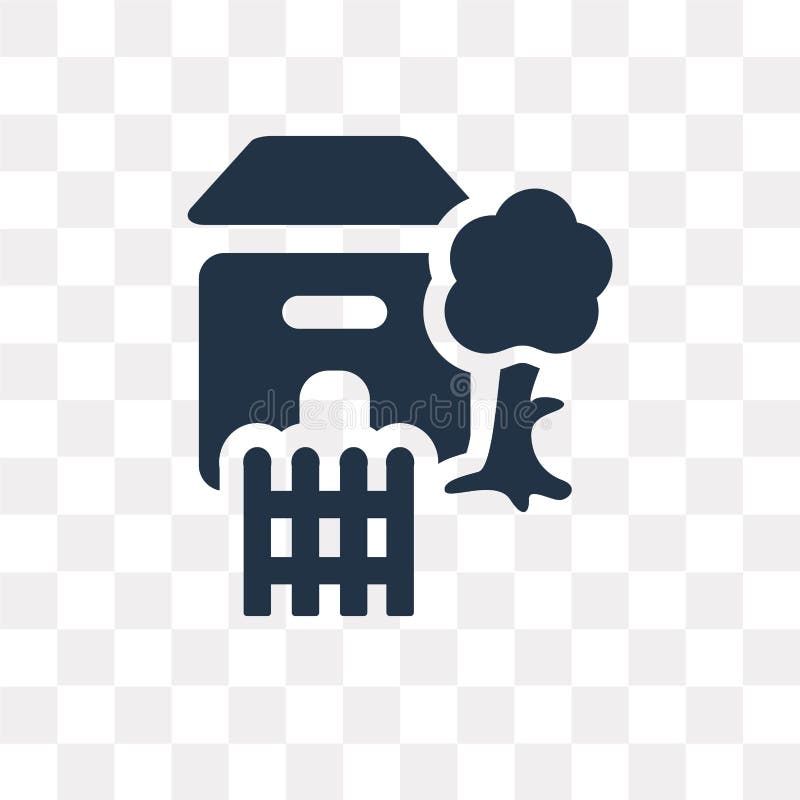 Farm Vector Icon Isolated on Transparent Background, Farm Trans Stock ...