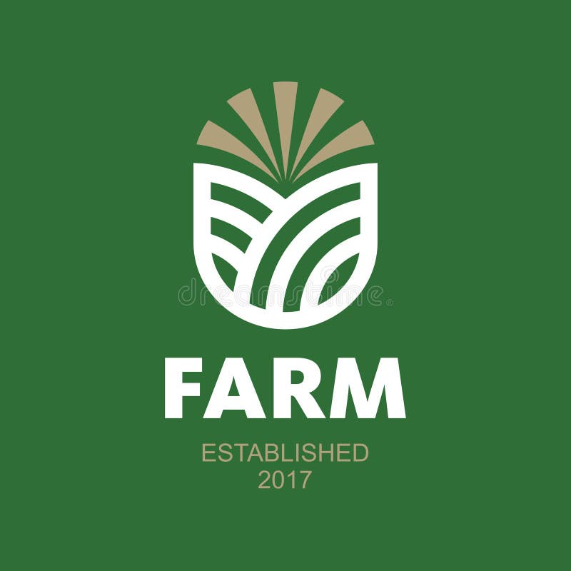Agro Farm - Vector Logo Template Design Illustration of Agriculture ...