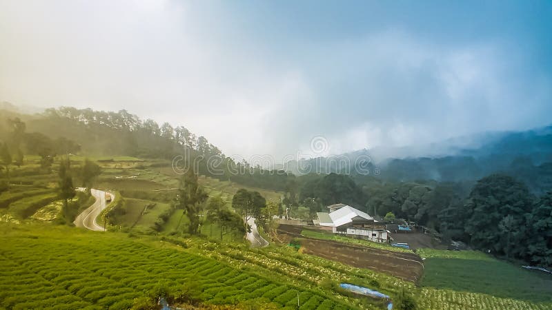 Farm View from a Higher Ground Stock Image - Image of ground, view ...