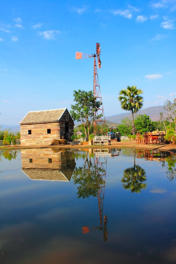 Farm views stock image. Image of scenery, morning, turbine - 20108283