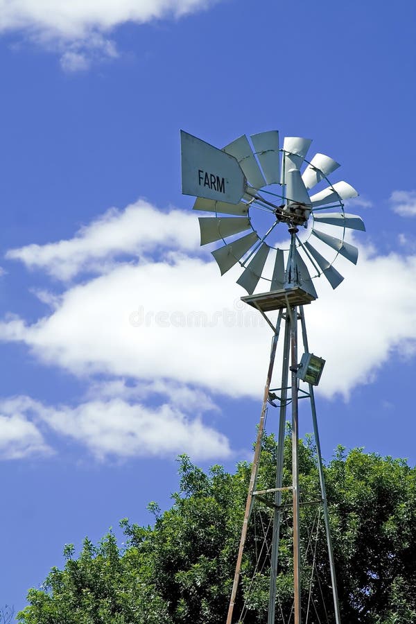 Farm wind mill stock photo. Image of industrial, alternative - 3513052
