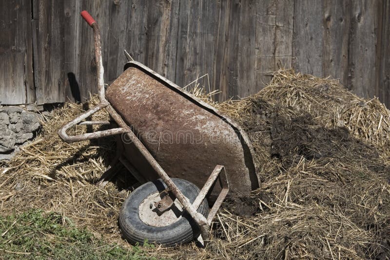 Farm work stock photo. Image of farm, work, manure, tools - 23309672