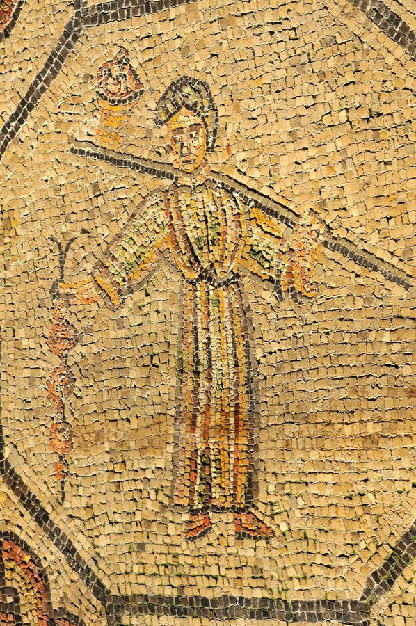 Roman mosaic of an octopus stock photo. Image of listed - 13993428