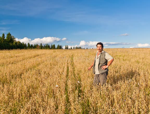 Farmer stock image. Image of farmer, break, happy, outdoor - 19737347