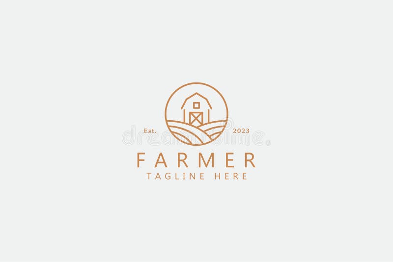 Barn Rural Farm Agriculture Countryside Logo Template Stock Vector ...
