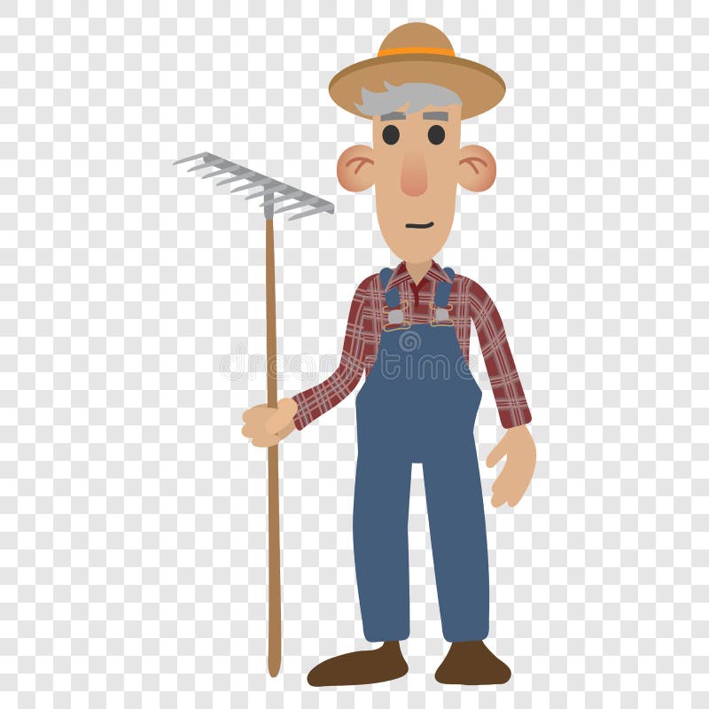 Farmer cartoon icon stock vector. Illustration of plump - 79698261