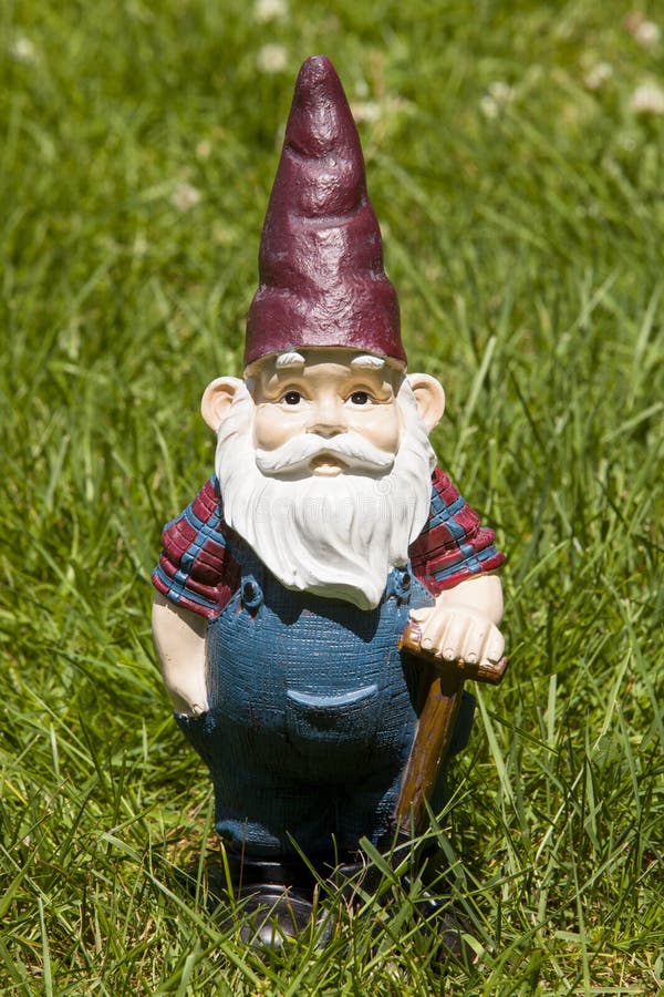 Farmer Gnome stock image. Image of garden, gnome, grass - 72955879