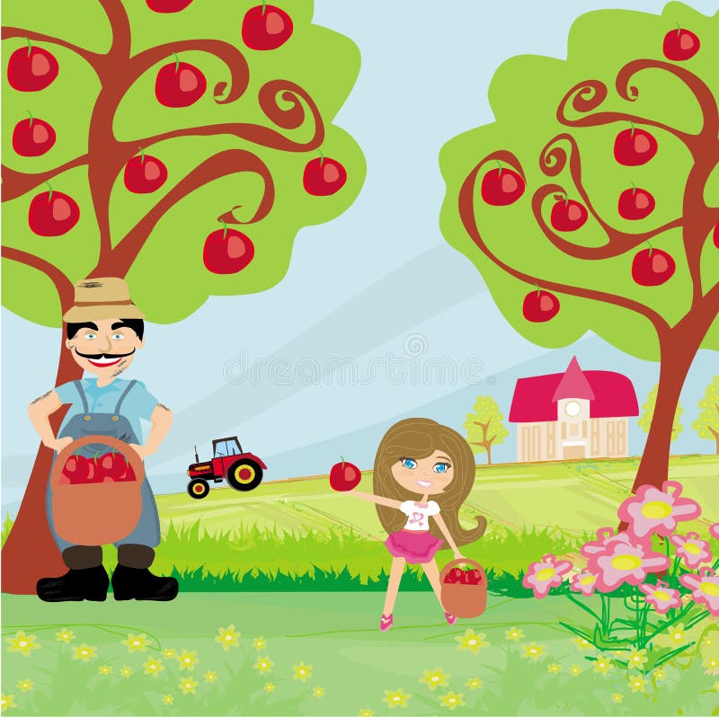 Orchard Stock Illustrations – 14,349 Orchard Stock Illustrations ...