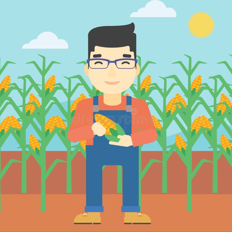 Young Farmer Corn Field Stock Illustrations – 427 Young Farmer Corn ...