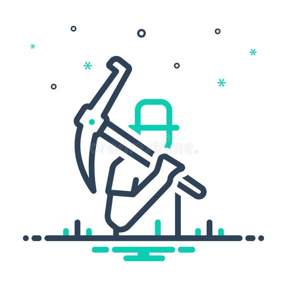 Mix Icon for Farmer, Peasant and Grower Stock Illustration ...